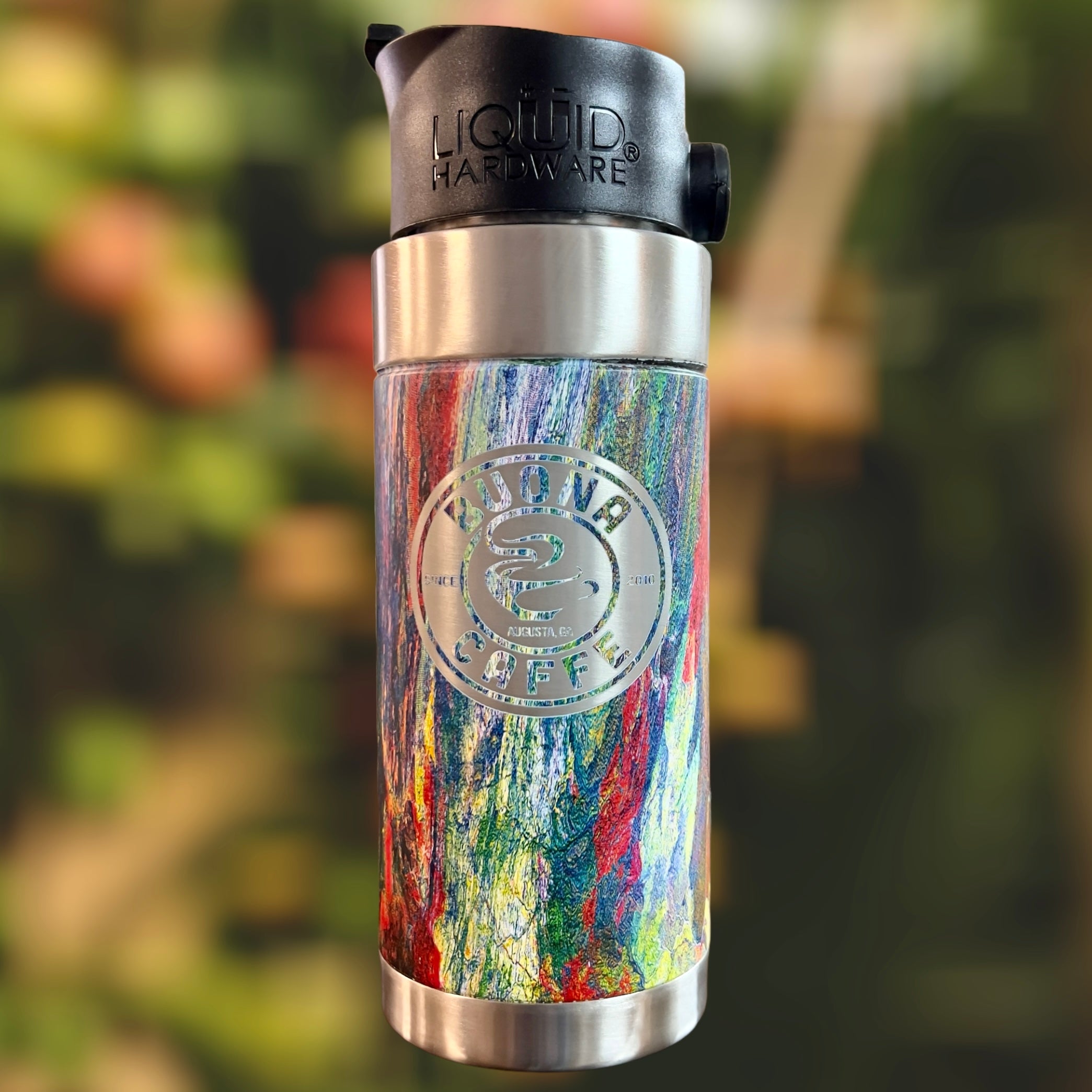 Buona Caffe Insulated Stainless Steel Bottle with Magnetic Lid - 16oz ...